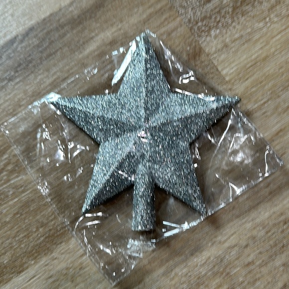 Holiday | Silver Sparkly Star Christmas Tree Topper Nwt | Poshmark